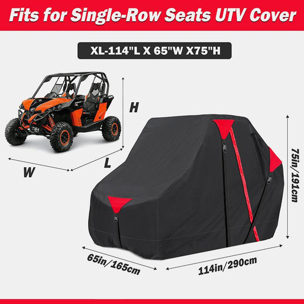 Red UTV Cover | Tracker UTV Cover - XYZCTEM®